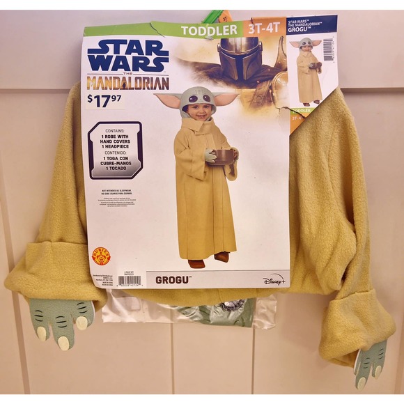 Disney | Costumes | Star Wars Mandalorian Grogu 3t4t Halloween Costume ...